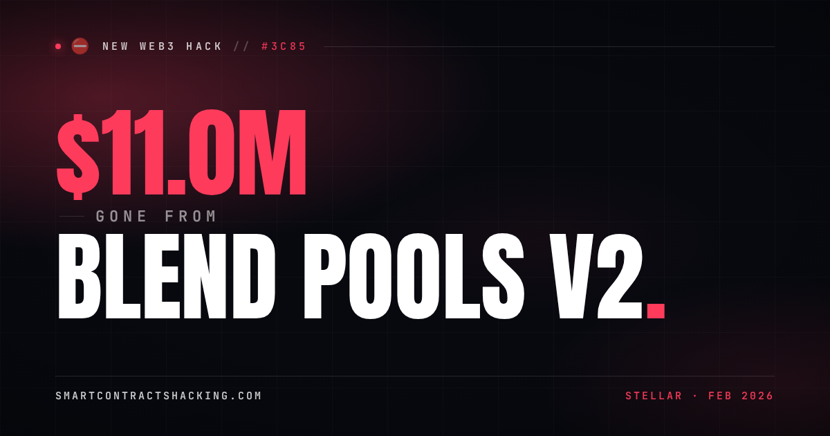 Blend Pools V2 Hack (2026) - $11.0M Lost | Smart Contract Hacking