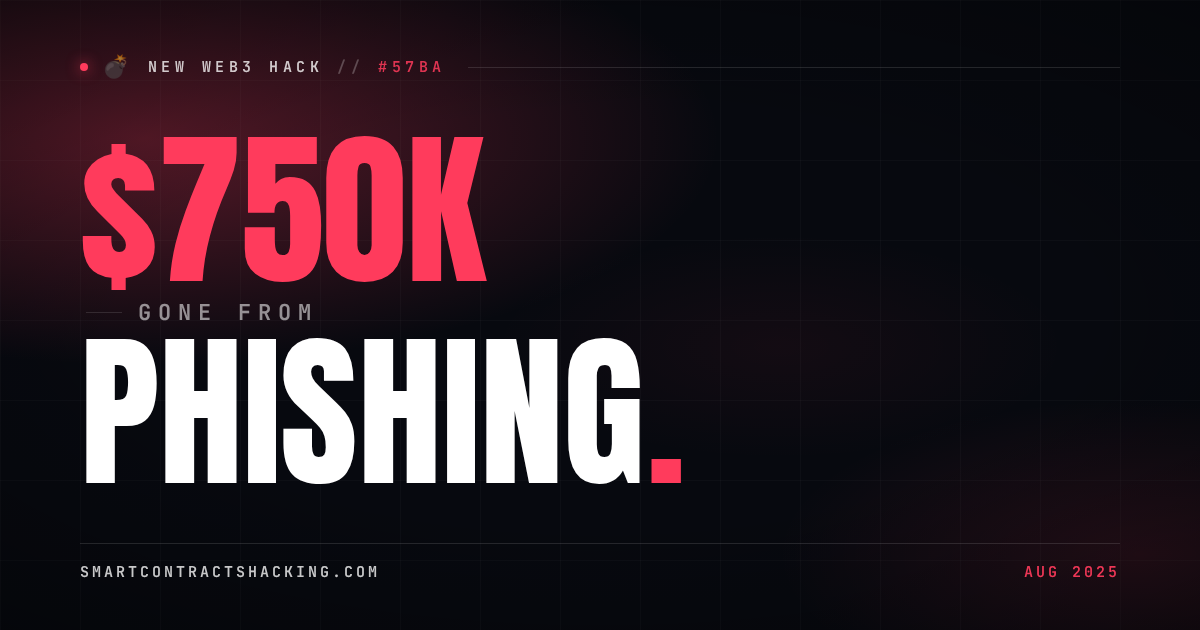 Phishing Hack (2025) - $750K Lost | Smart Contract Hacking