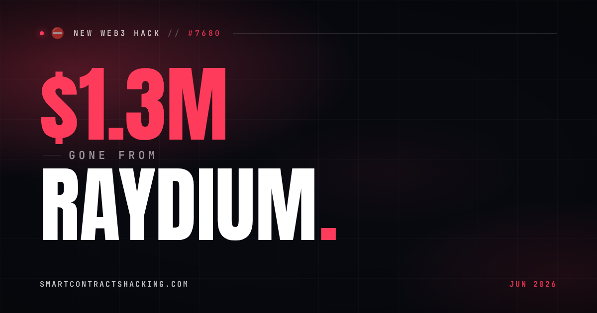 Raydium Hack (2026) - $1.3M Lost | Smart Contract Hacking