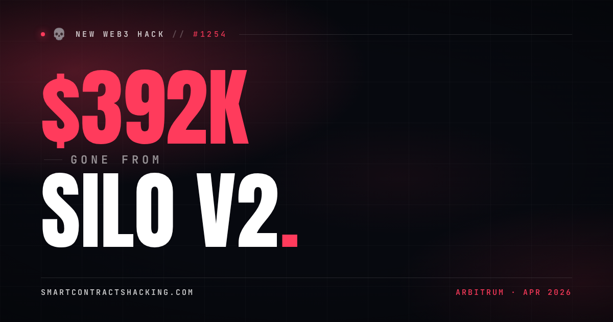 Silo V2 Hack (2026) - $392K Lost | Smart Contract Hacking